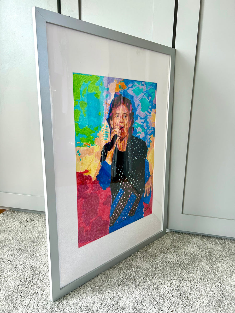 Mick Jagger Rolling Stones portrait by Stella Tooth