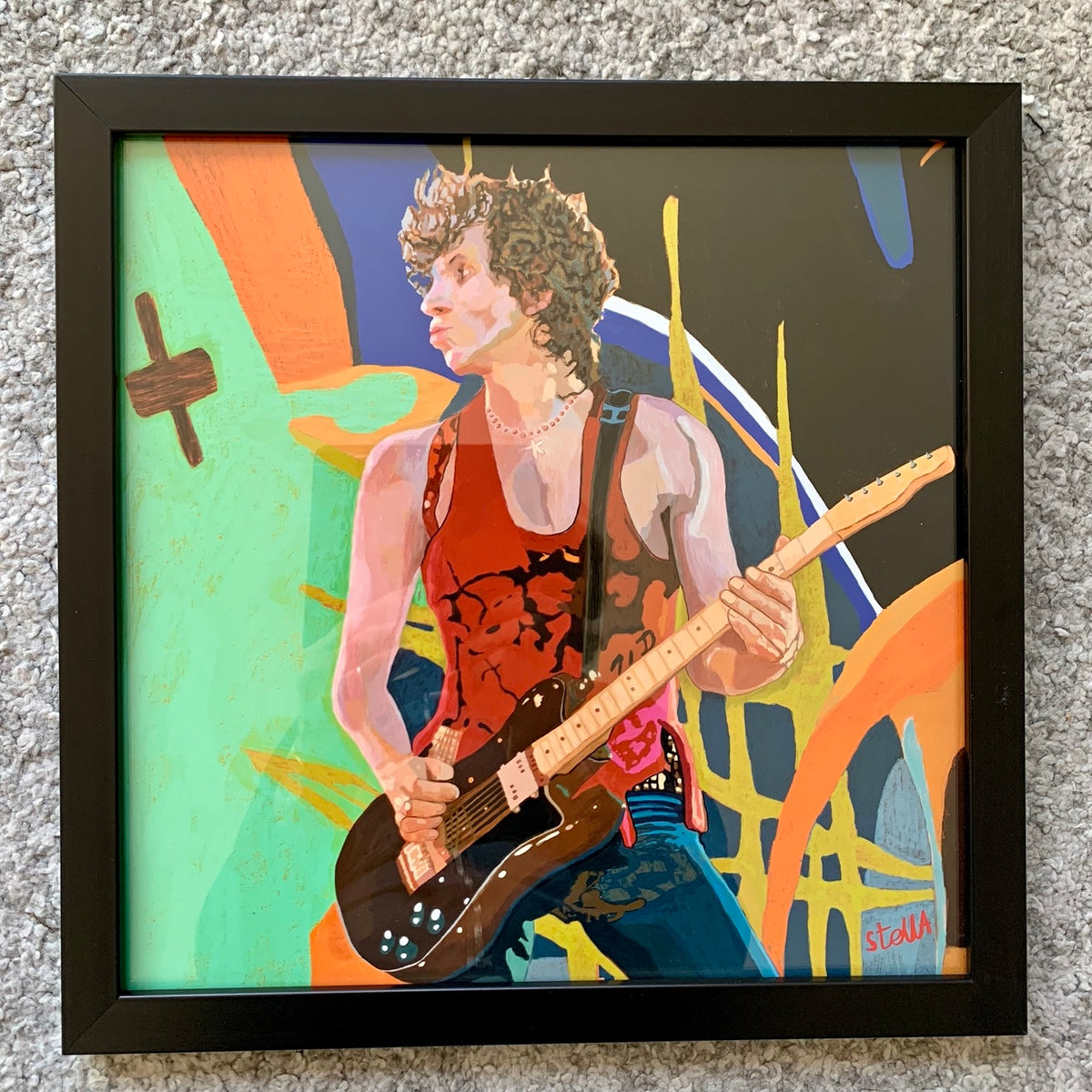 Keith Richards digital portrait – Stella Tooth